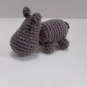 Tiny Hippo, Mini Animals, Stuffed Animal, Jungle Animal, Hand Made - Etsy