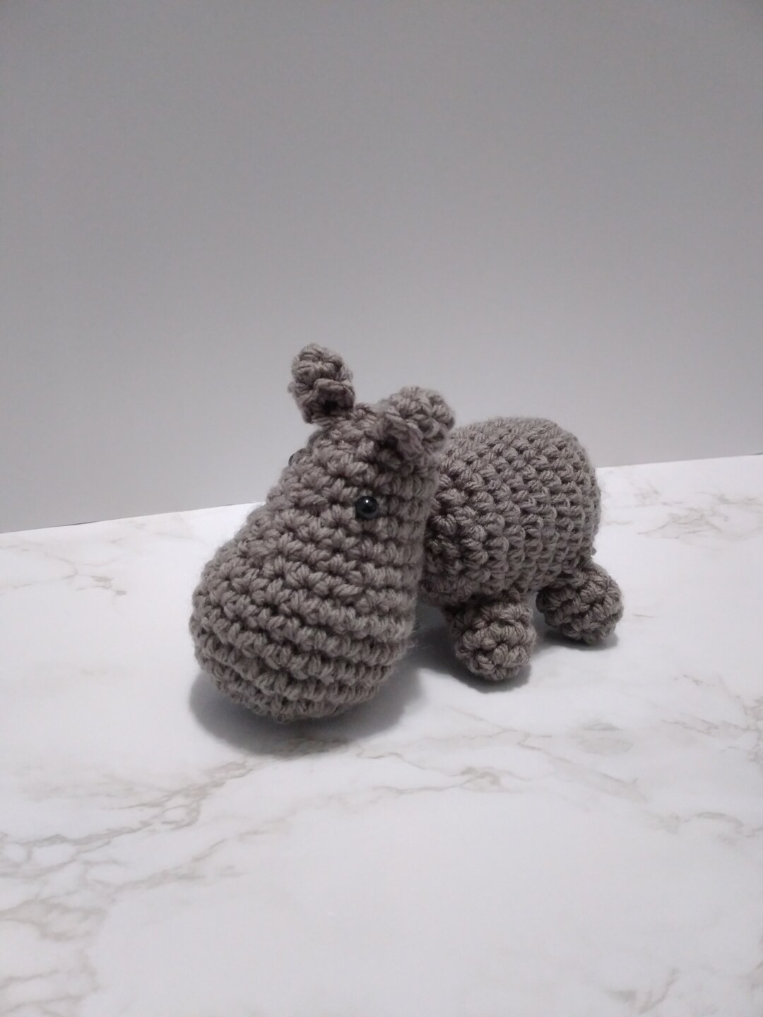 Tiny Hippo, Mini Animals, Stuffed Animal, Jungle Animal, Hand Made - Etsy