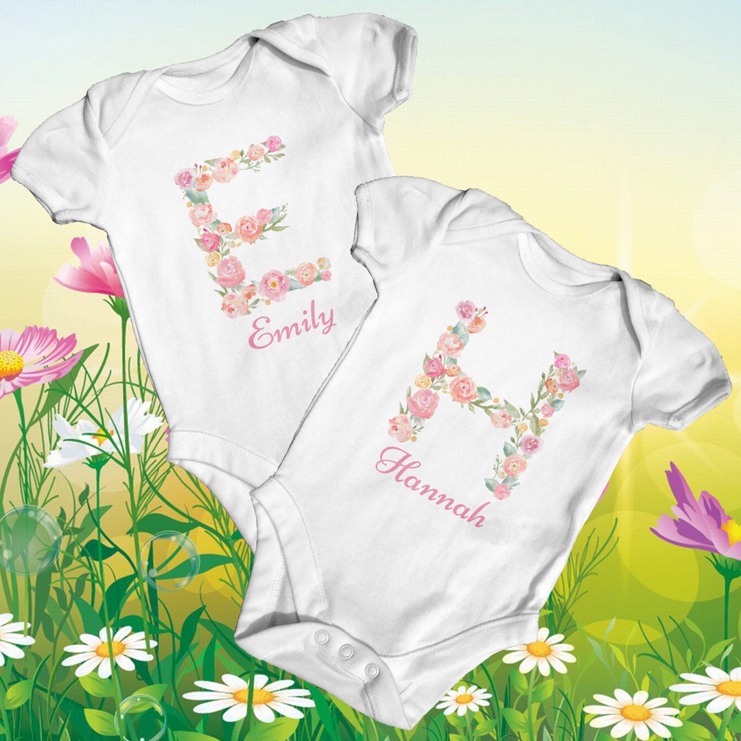 Custom Name Baby Bodysuit | Personalised Baby | Baby Shower Gift | Cute ...