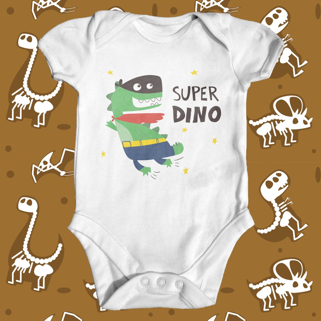 Super Dino Baby Bodysuit | Dinosaur Baby Clothes | Baby Shower Gift ...