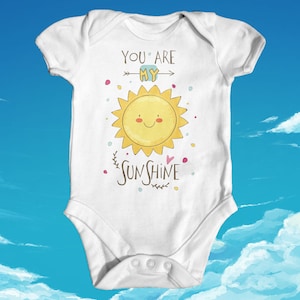 You Are My Sunshine Baby Bodysuit | Baby Shower Gift | Funny Baby ...