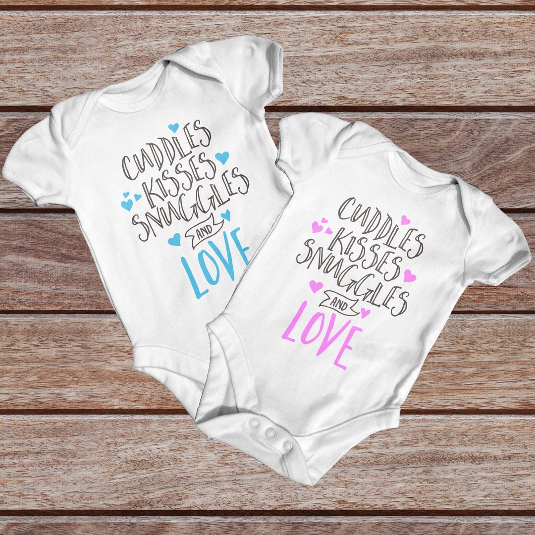 Cuddles Kisses Snuggles Love Baby Bodysuit | Baby Shower Gift | Cute ...