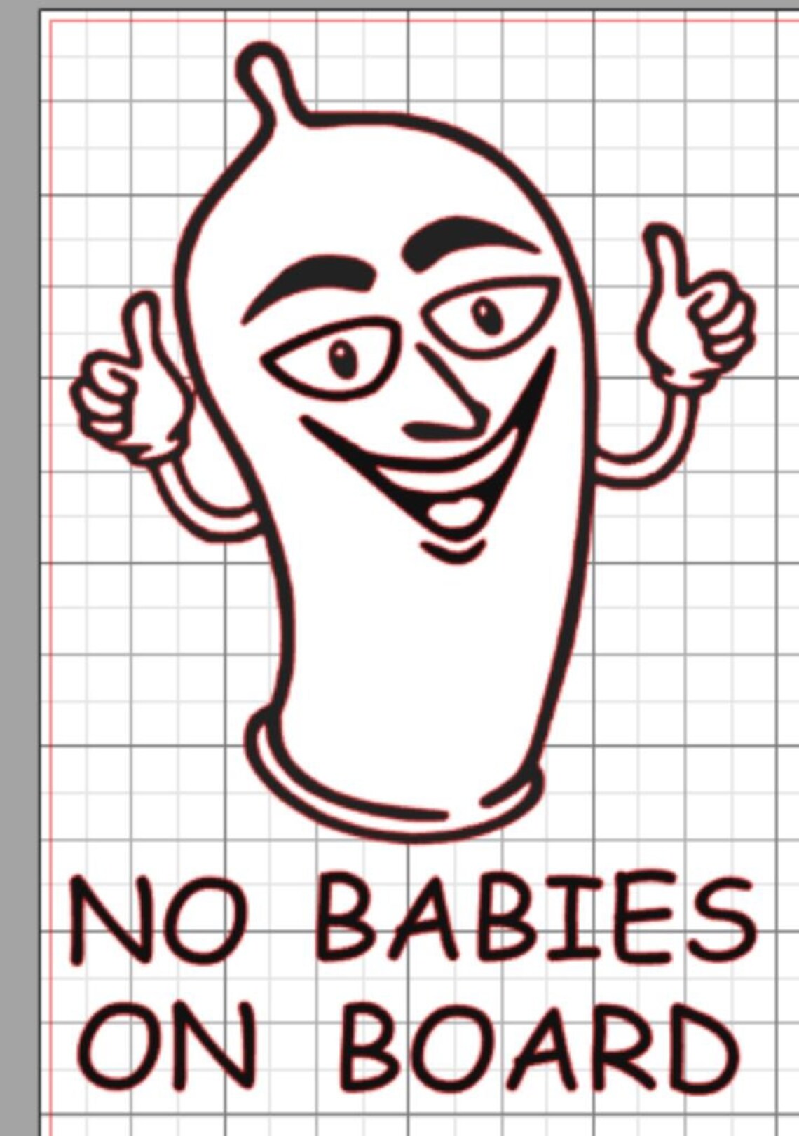 No Babies on Board Condom Funny Humor Decal Sticker - Etsy