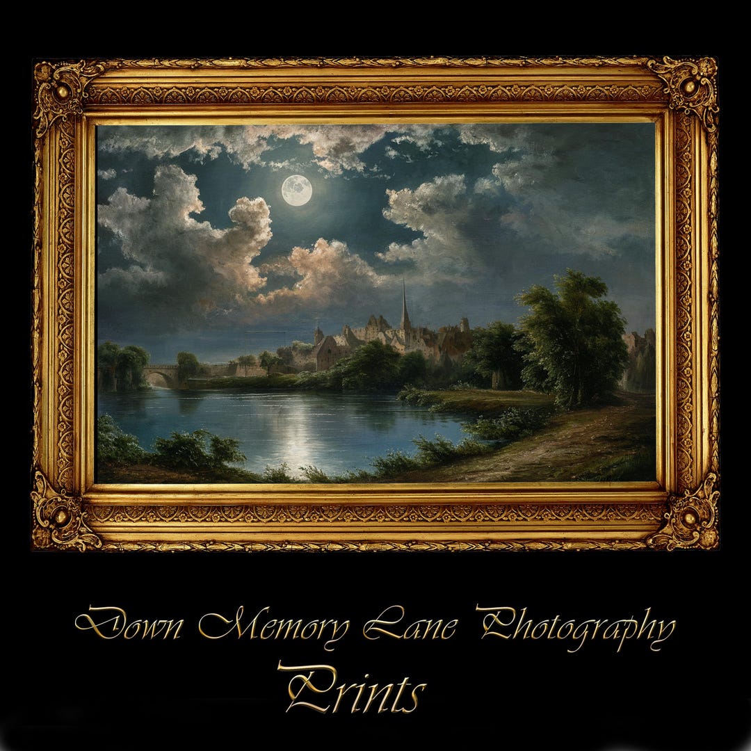 Moonlight Reflection, Oil Painting Reproduction, Early 1600, Perfect ...