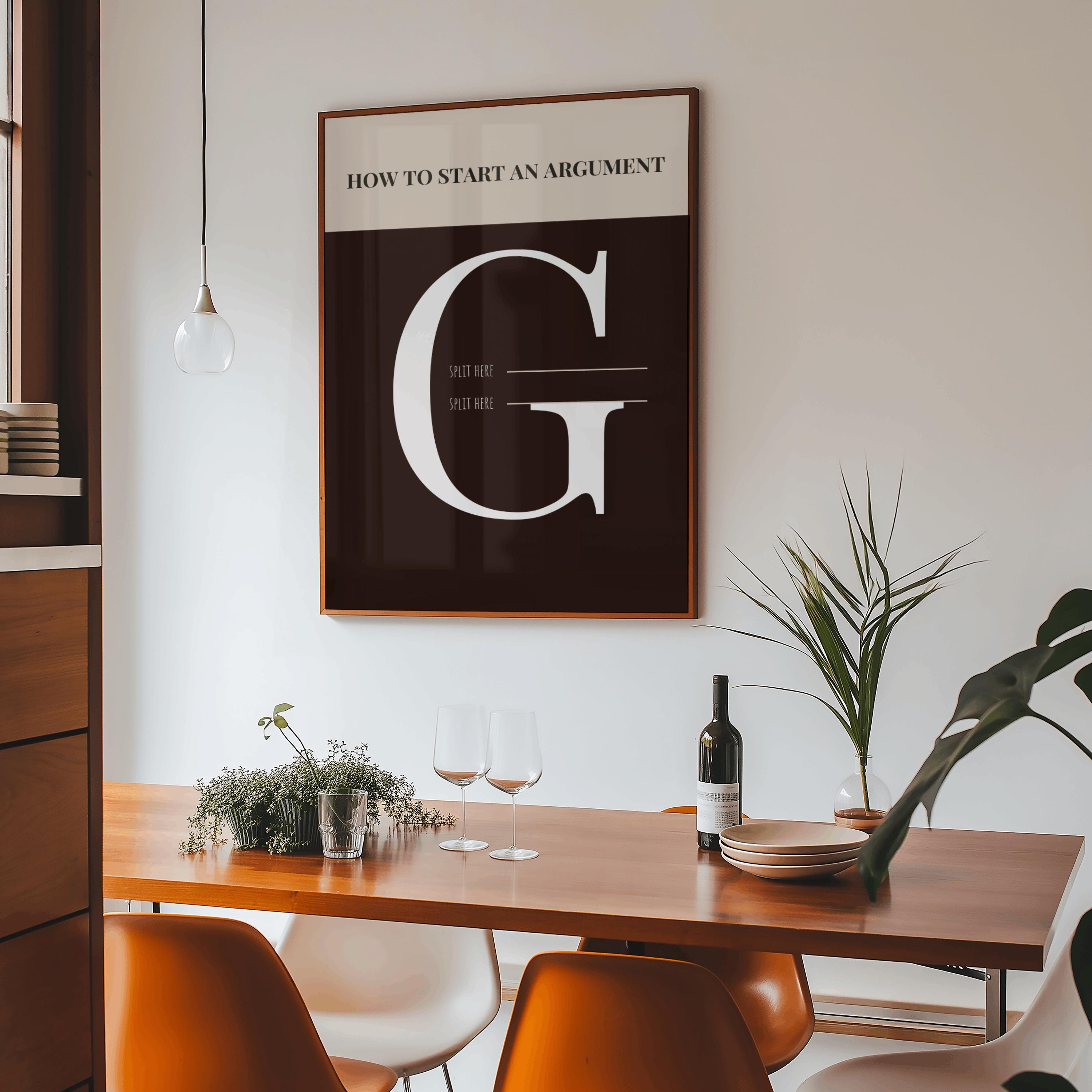 Guinness Split the G Poster: Irish Pub Bar Art (digital Download) - Etsy