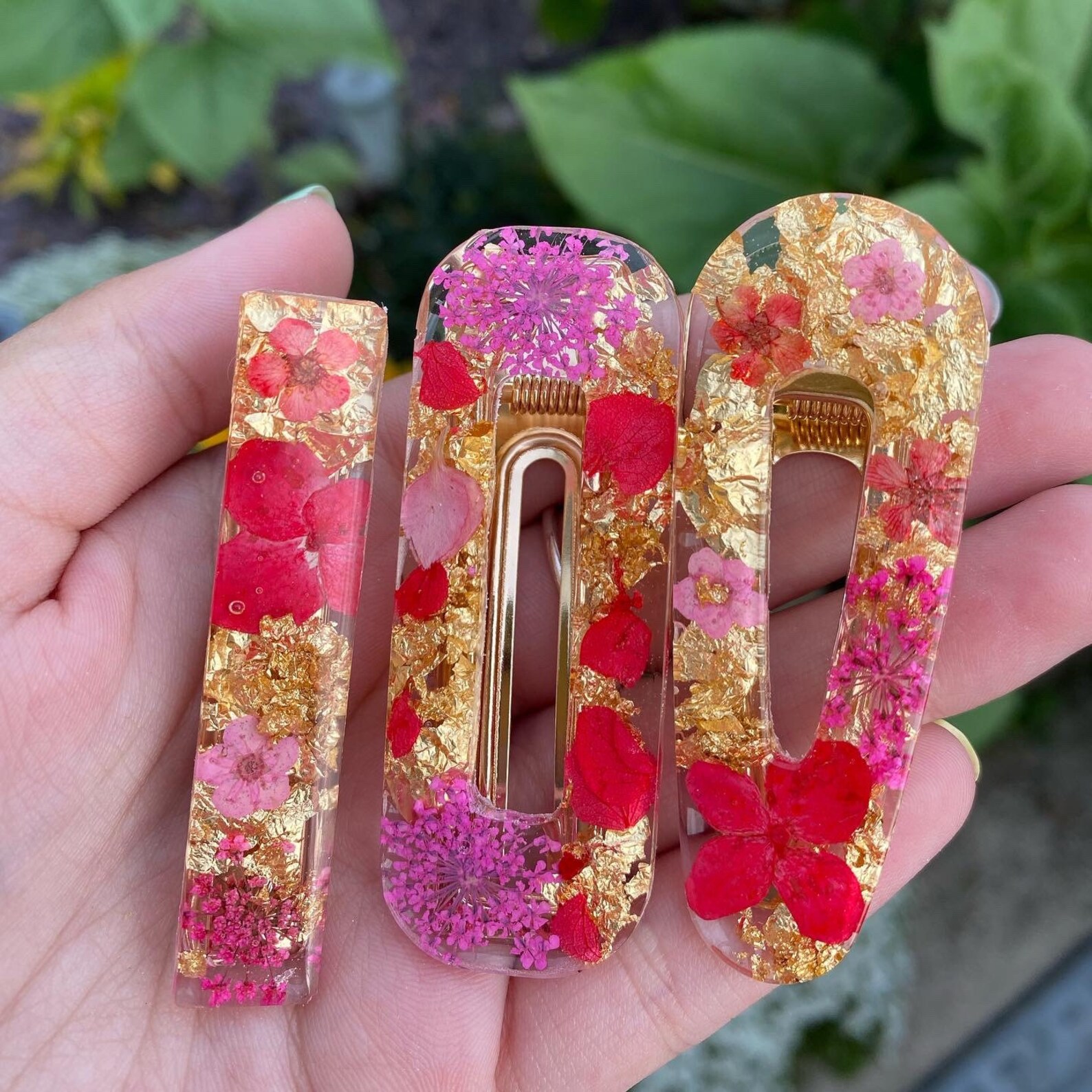 Set of 3 hair clips | Etsy