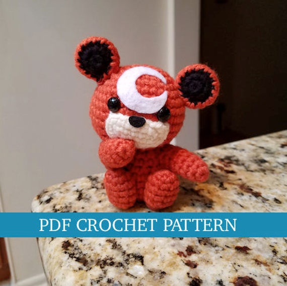 Teddiursa Inspired CROCHET PATTERN PDF | Etsy