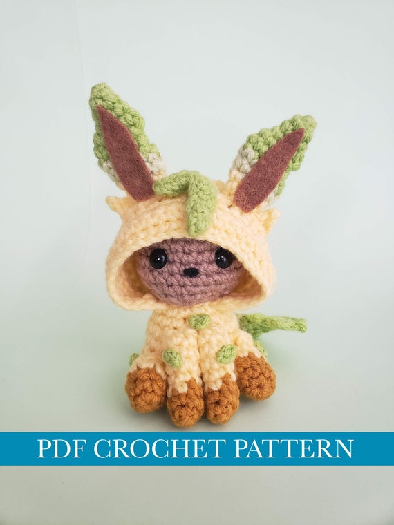 Eevee Inspired in Leafeon Onesie / Kigurumi CROCHET PATTERN - Etsy