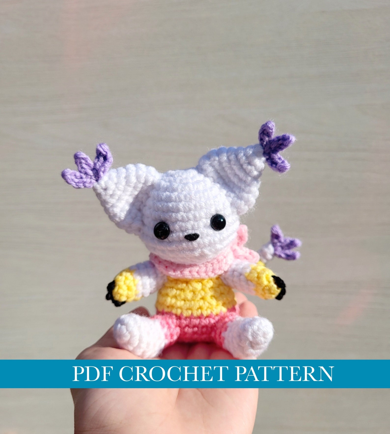 Digimon: Gatomon in Kari Cosplay Amigurumi Plush CROCHET - Etsy