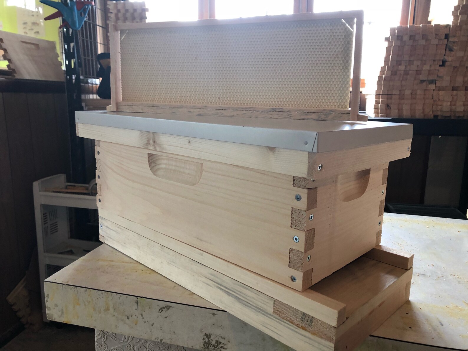 5/frame Medium 6 5/8 Complete Bee Hive W/frames & Foundations - Etsy