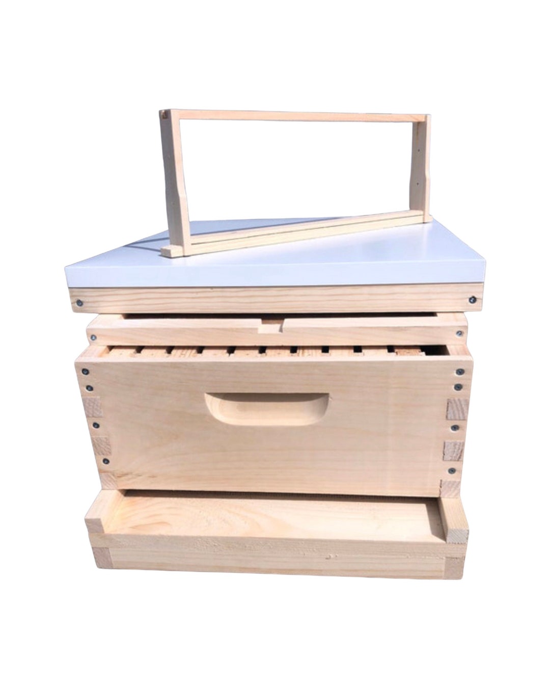1 Medium (6 5/8) W/frames Beekeeping Bee Hive Kit (un-assembled ...
