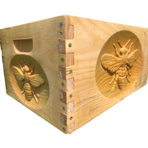 Deep 9 5/8 Bee Hive Body ONLY With 3D Relief #CNC Carving (un-assembled ...