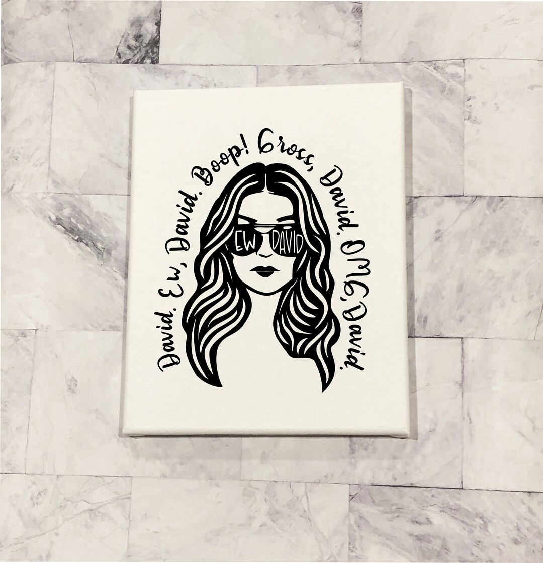 Schitt's Creek Wall Décor Alexis Rose Ew David, Gross. Boop Stretched ...