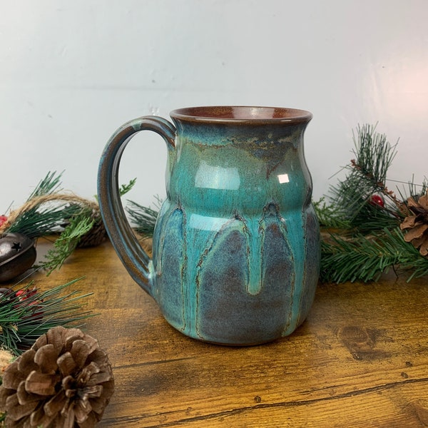 Turquoise Mugs - Etsy