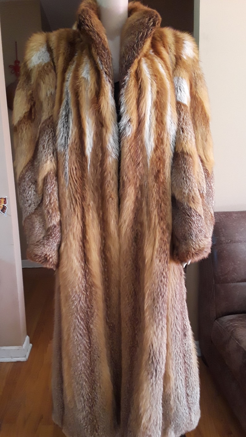 Fox Fur Coat Germany ML Red Fox - Etsy