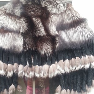 Silver Fox Cape - Etsy