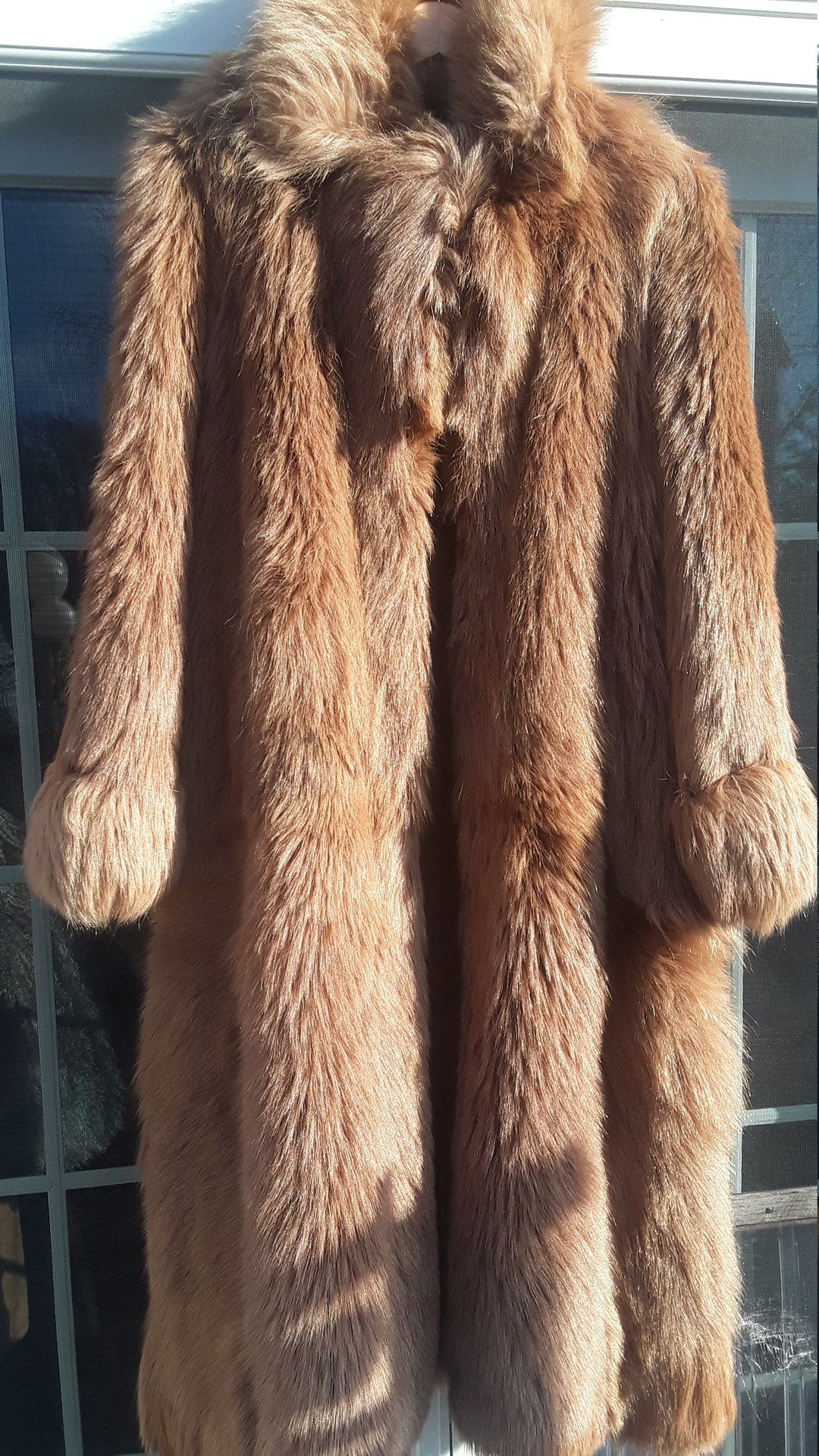 Goat Fur Coat Vintage Size 10 SM - Etsy