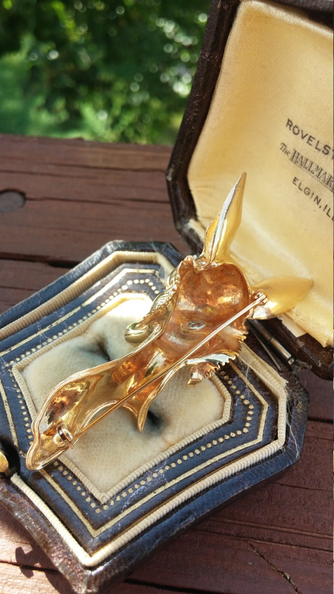14k Gold Diamond Fox Brooch Pendant 12.8 Grams Rare Unique - Etsy