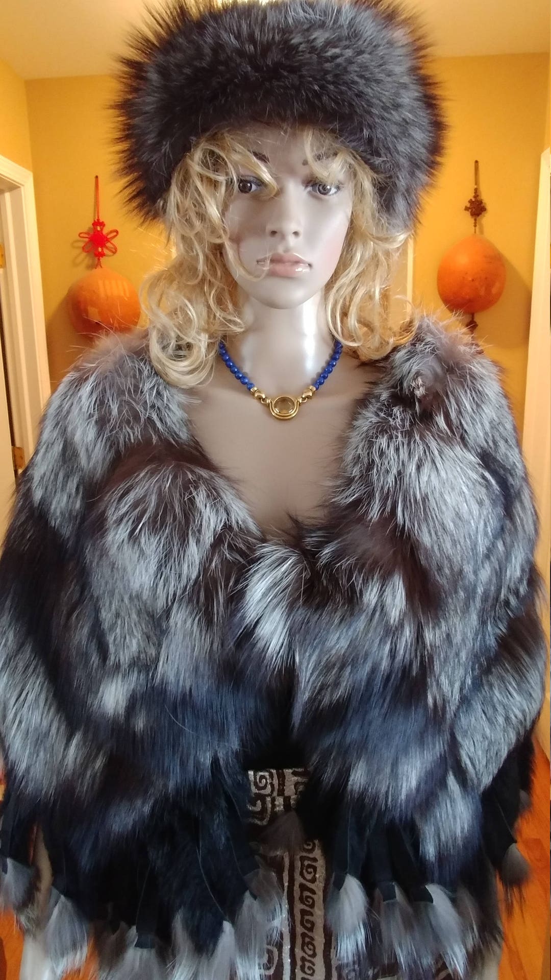 Silver Fox Cape - Etsy