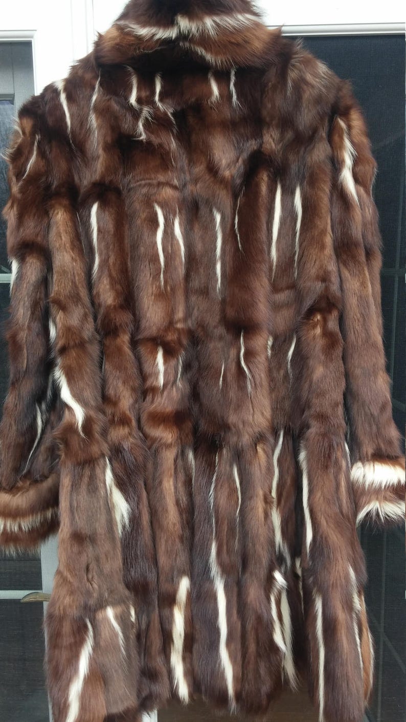 Skunk Fur Coat L-XL - Etsy