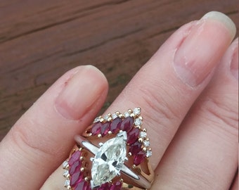 Ruby Diamond Ring Guard - Etsy