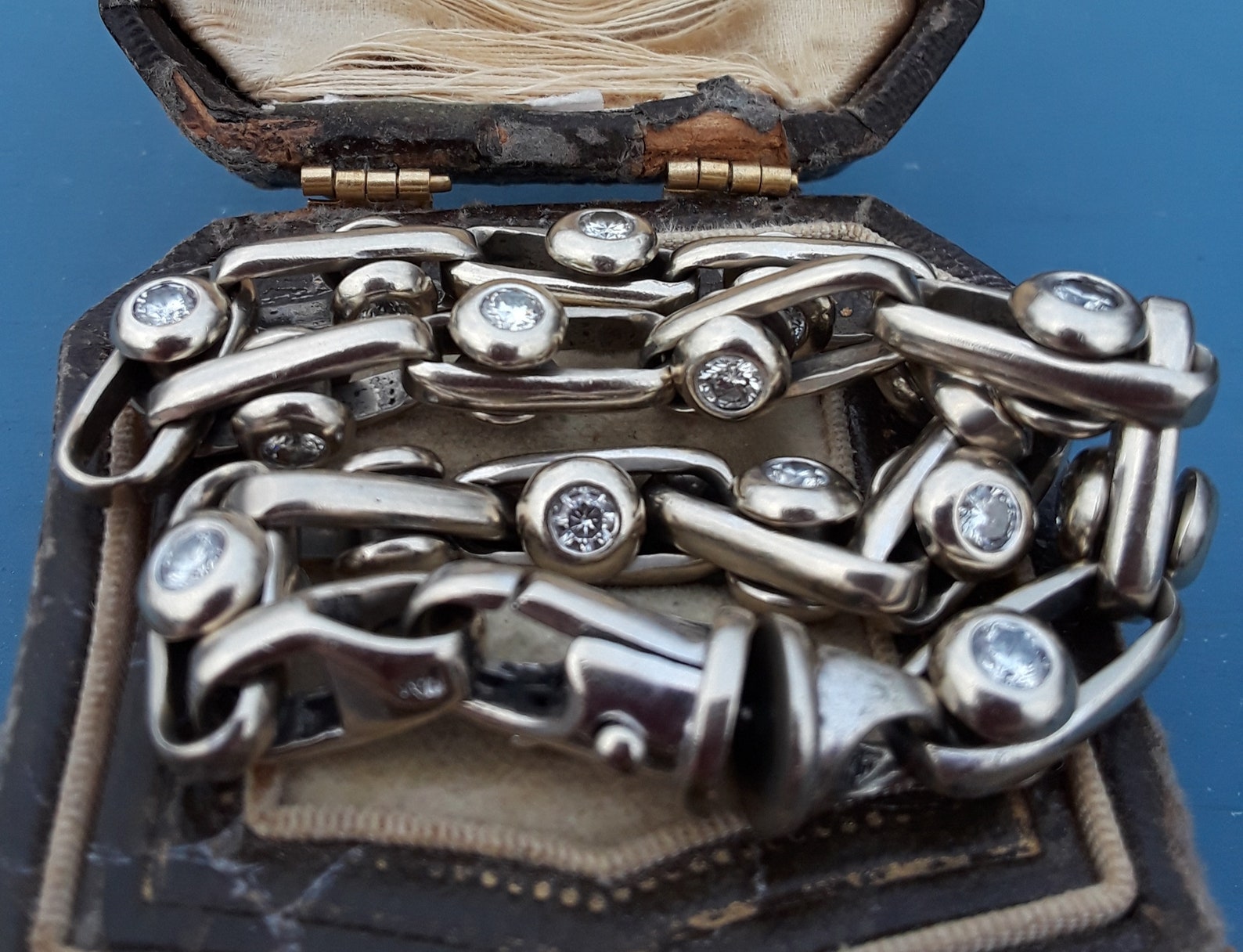 14k Gold 3ct Moving Diamonds Channel Set Men's Tennis Link | Etsy