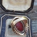 14k Gold Ox Blood Coral Ring 18 Grams - Etsy