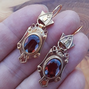 Victorian 14k Gold Madeira Citrine Earrings Fabulous Exclusive VIDEO ...
