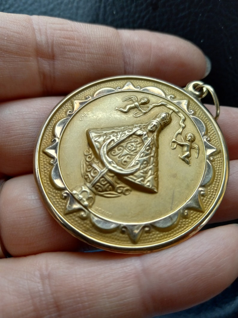 10k Gold Religious Pendant Fabulous Custom Made One of A Kind - Etsy