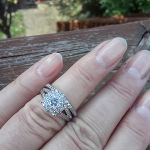 14k Gold Diamond Wedding Set Engagement Wedding Ring - Etsy