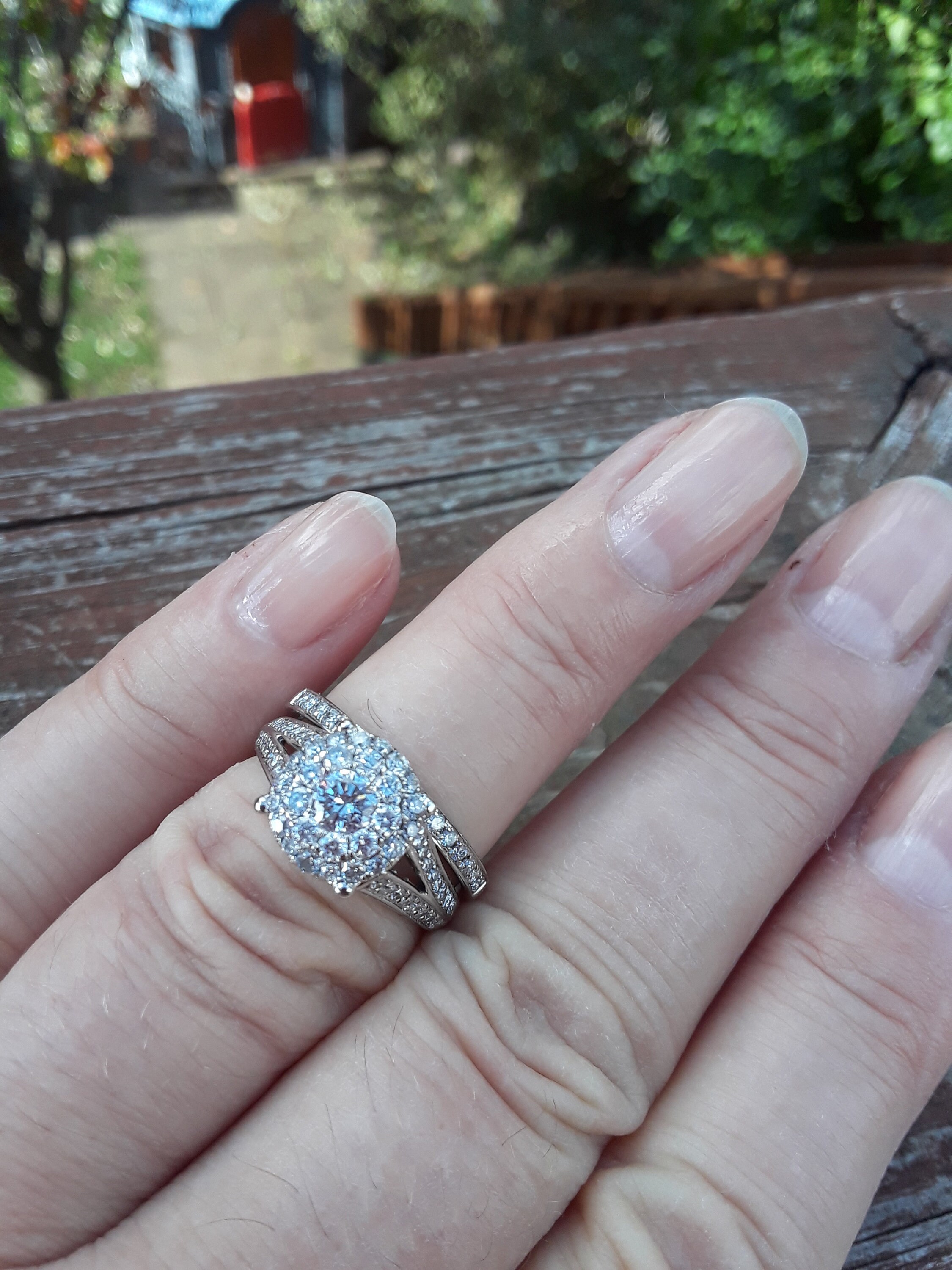 14k Gold Diamond Wedding Set Engagement Wedding Ring | Etsy