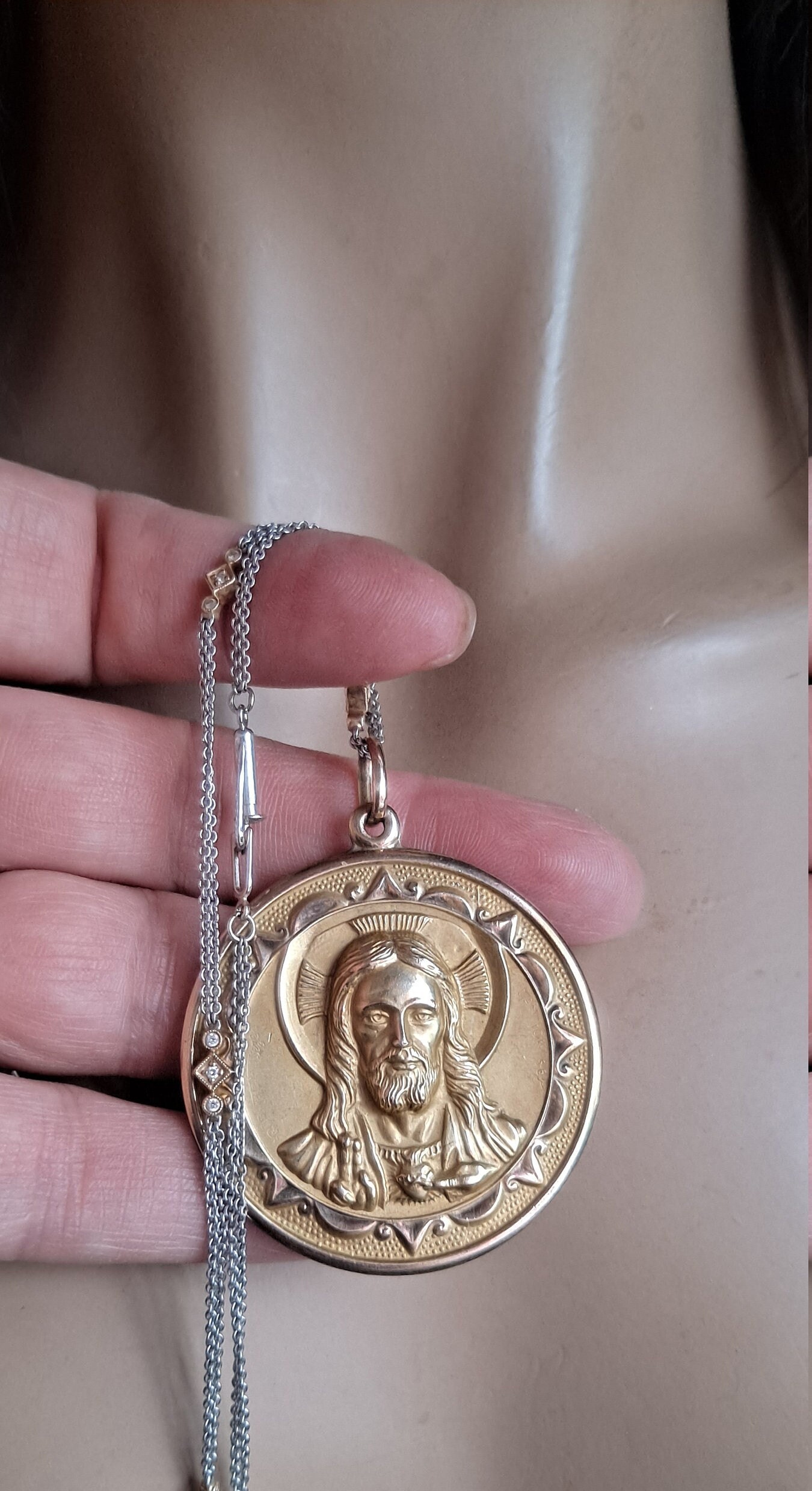 10k Gold Religious Pendant Fabulous Custom Made One of A Kind | Etsy