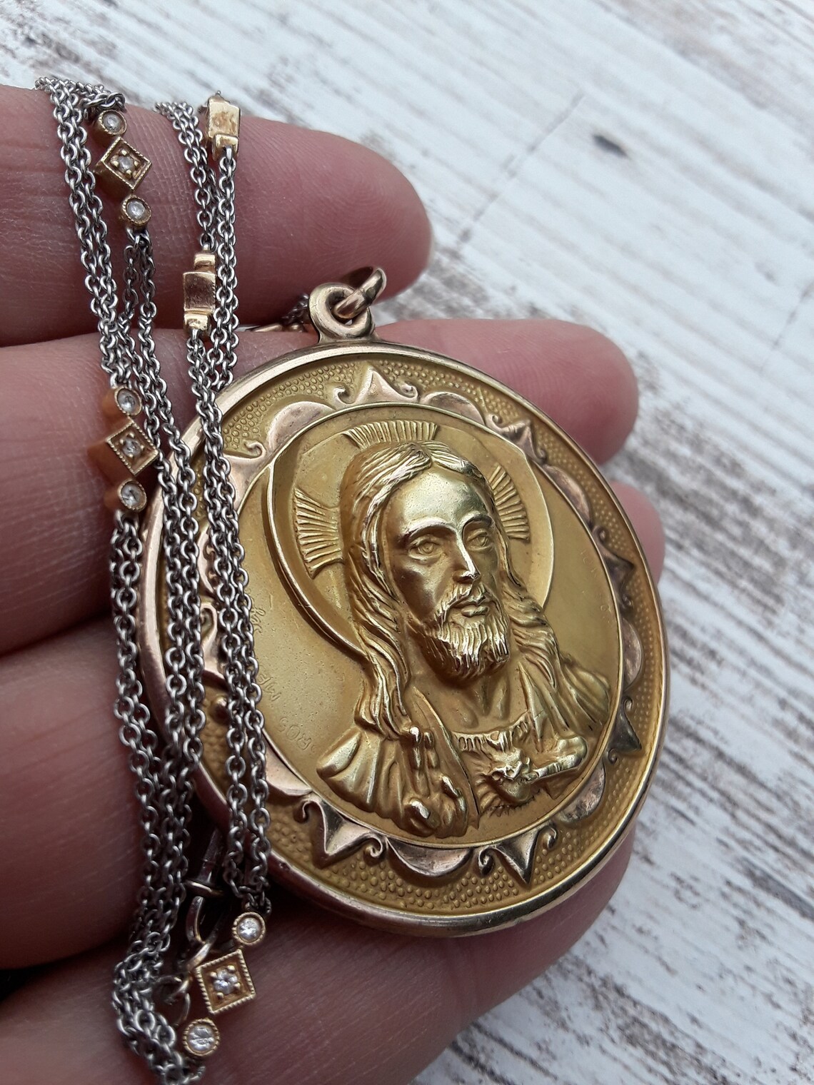 10k Gold Religious Pendant Fabulous Custom Made One of A Kind | Etsy
