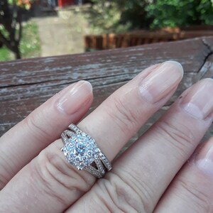 14k Gold Diamond Wedding Set Engagement Wedding Ring - Etsy