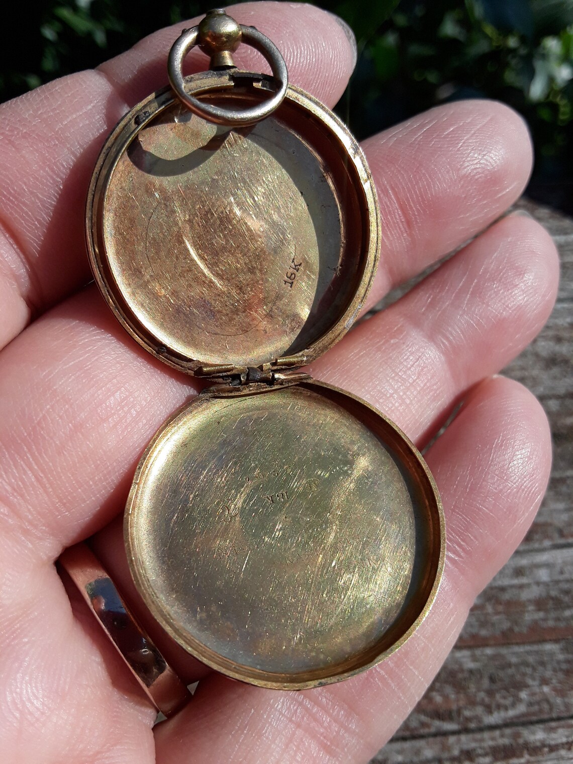 Victorian 18k Gold Rose Cut Diamond Locket Pendant Pocket | Etsy