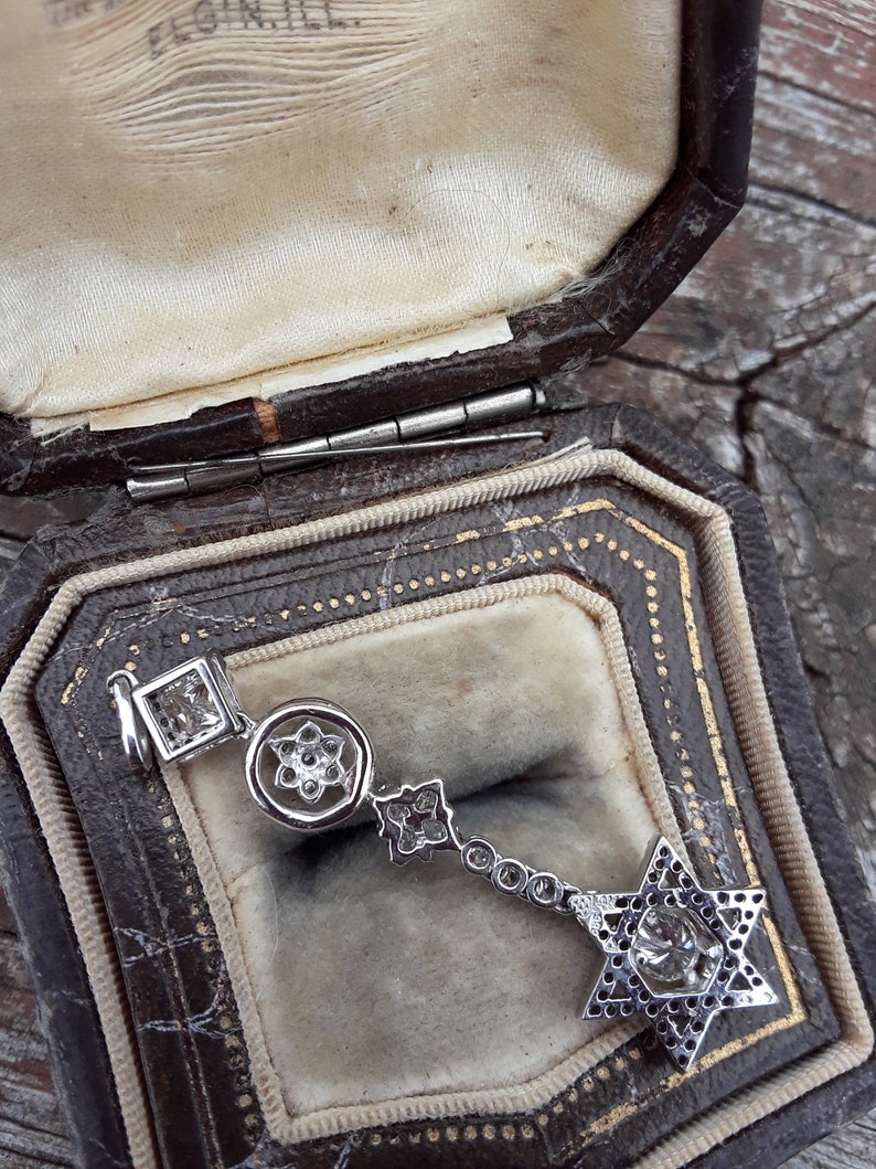 14k Gold 0.85ct Diamond David Star Jewish Religious Pendant | Etsy