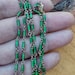 Victorian Silver Green Enamel Chain Rare Fabulous Exclusive - Etsy