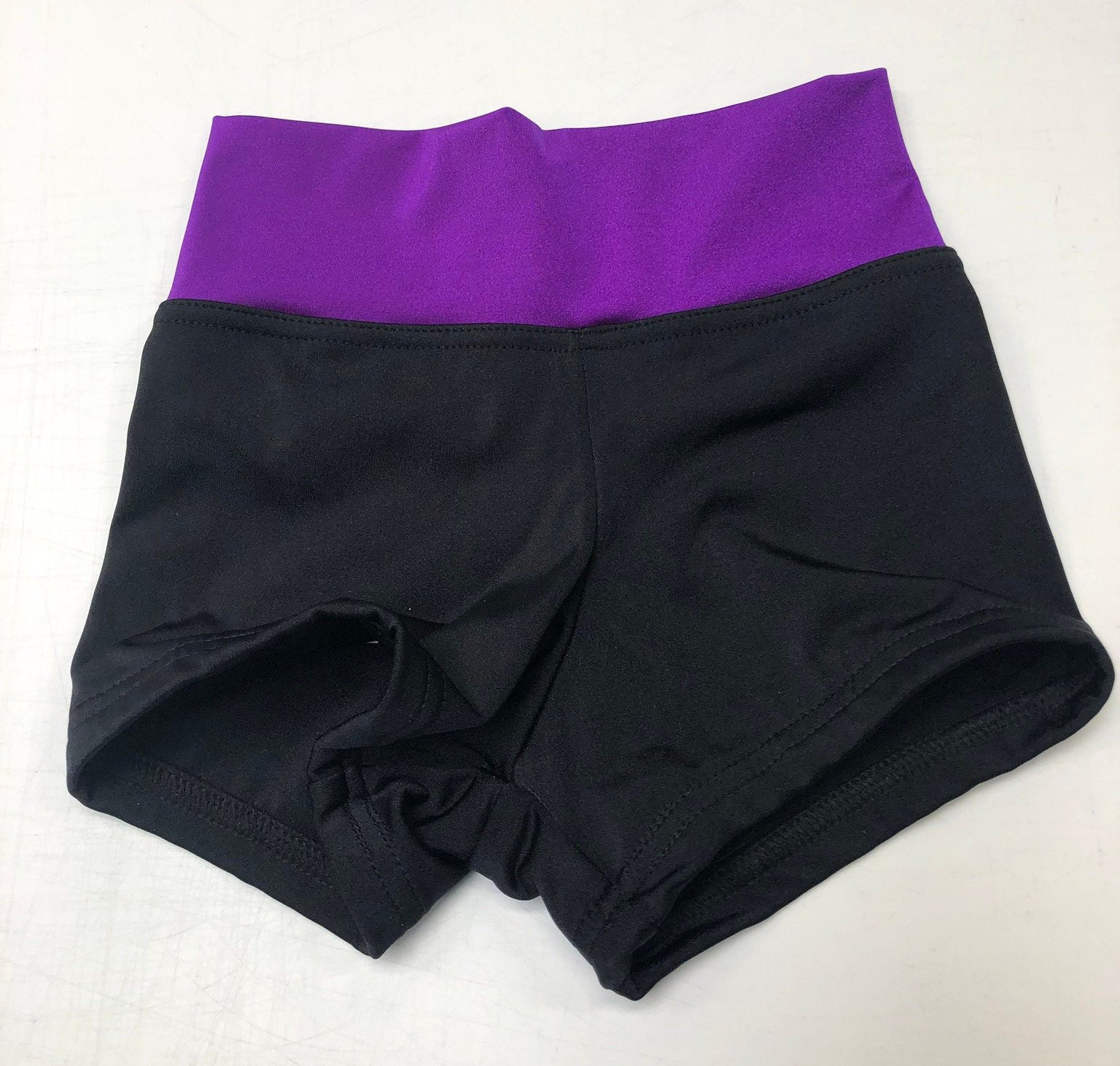 Black Shorts Color Waistband Dance Wear Dance Shorts Dance - Etsy