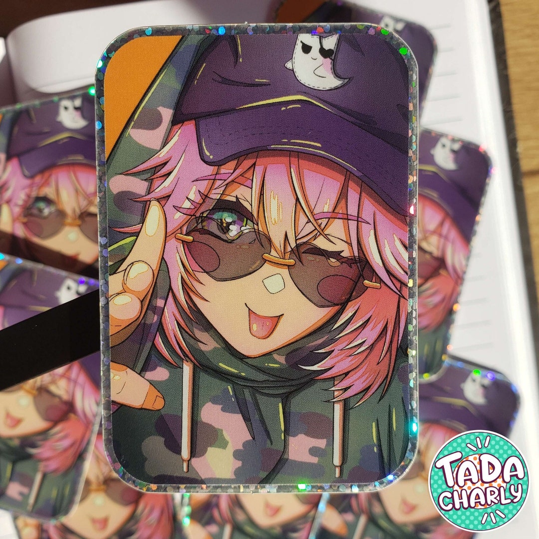 Rapping Nyanners L Glitter Sticker L Weatherproof, Waterproof, Glossy ...