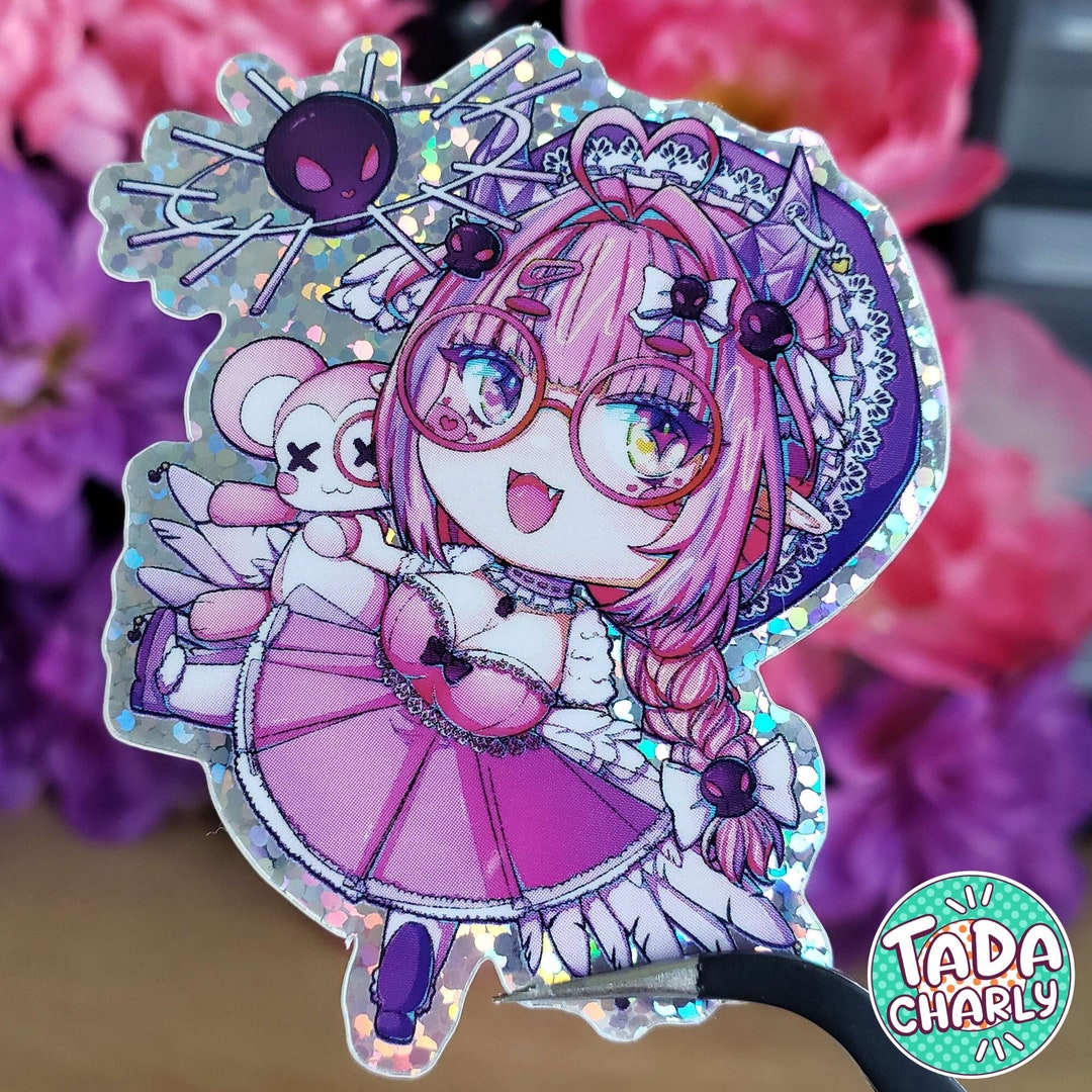 Holiday Ironmouse Chibi L Glitter Sticker L Weatherproof, Waterproof ...