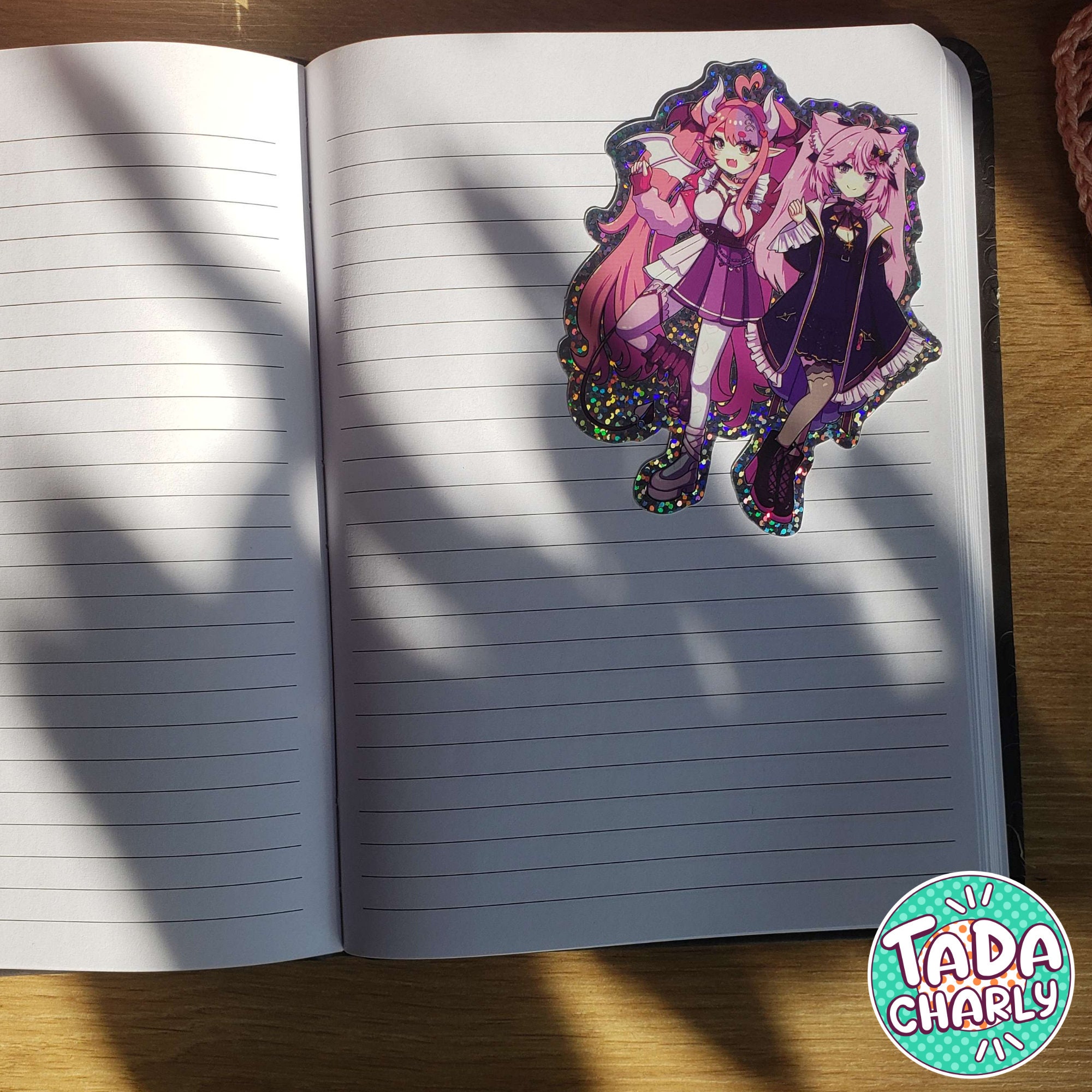 Ironmouse and Nyanners L Glitter Sticker L Weatherproof - Etsy