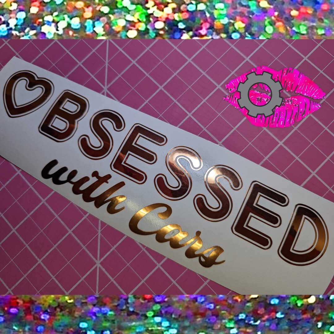 Obsessed With Cars Decal Sticker Female Car Enthusiast - Etsy