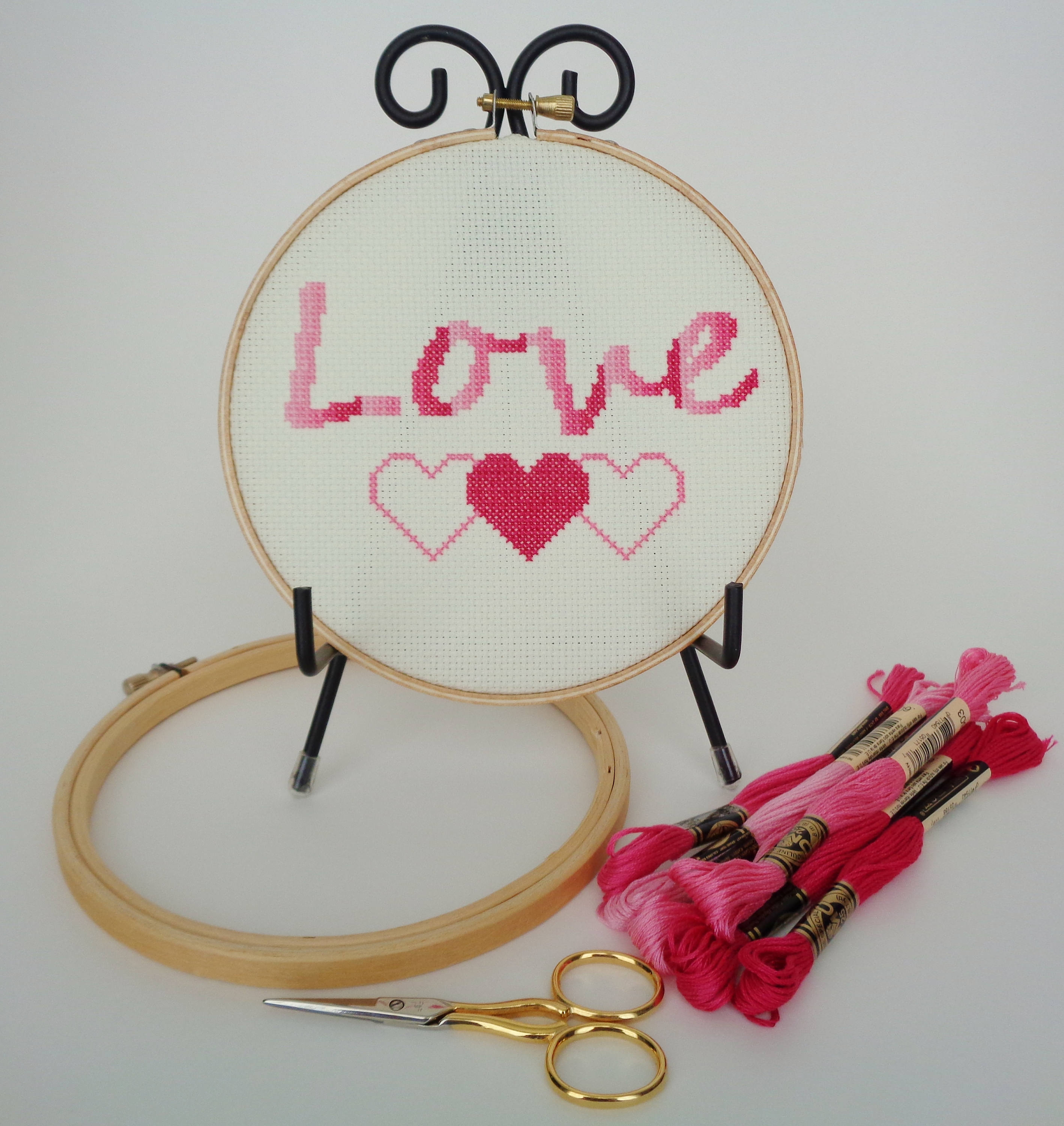 Love Cross Stitch Pattern, Valentine's Day Cross Stitch, Anniversary ...