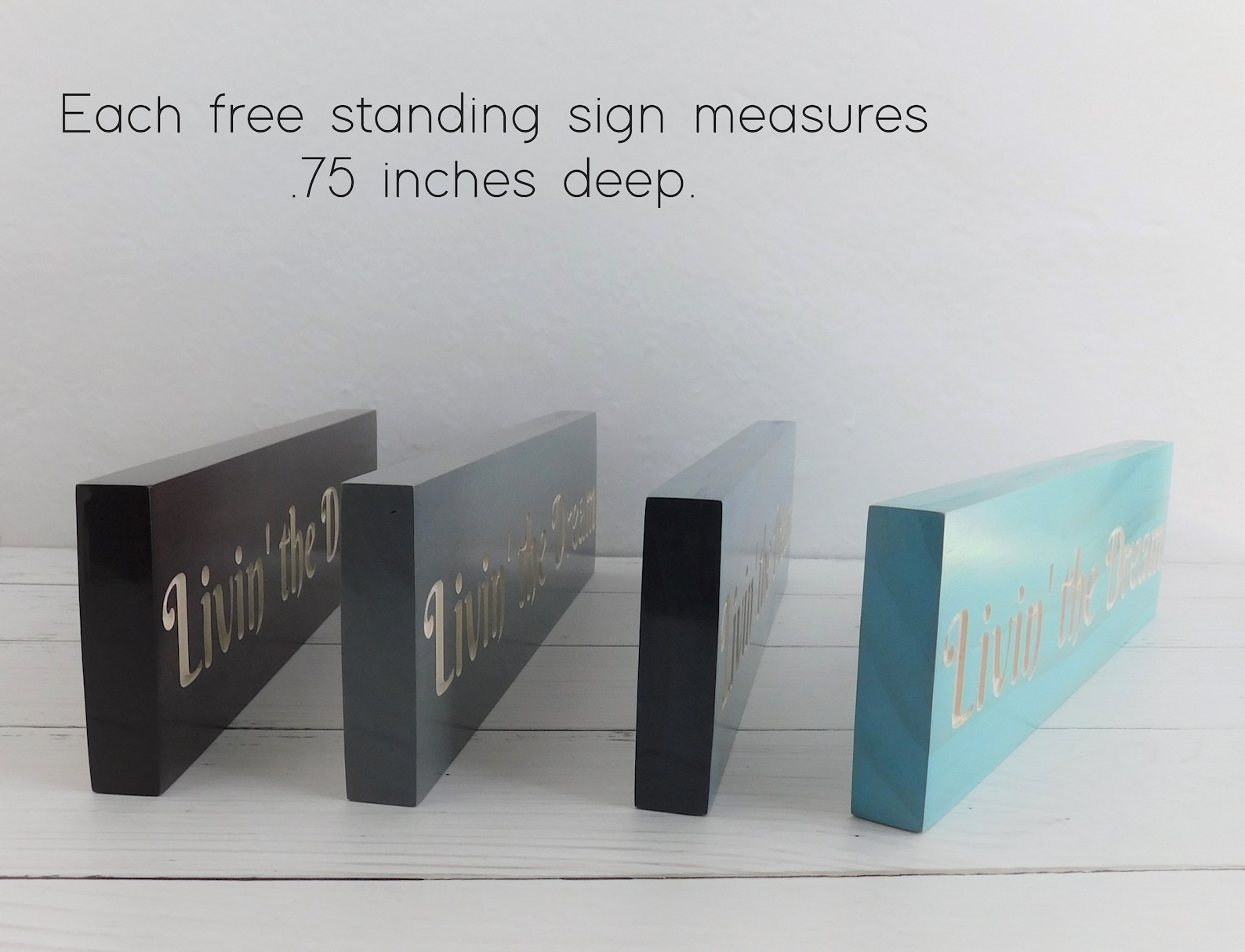 Livin' the Dream Custom Wood Sign, Inspirational Office Décor ...