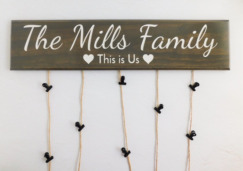 Personalized Family Photo Display Sign Custom Picture Wall - Etsy