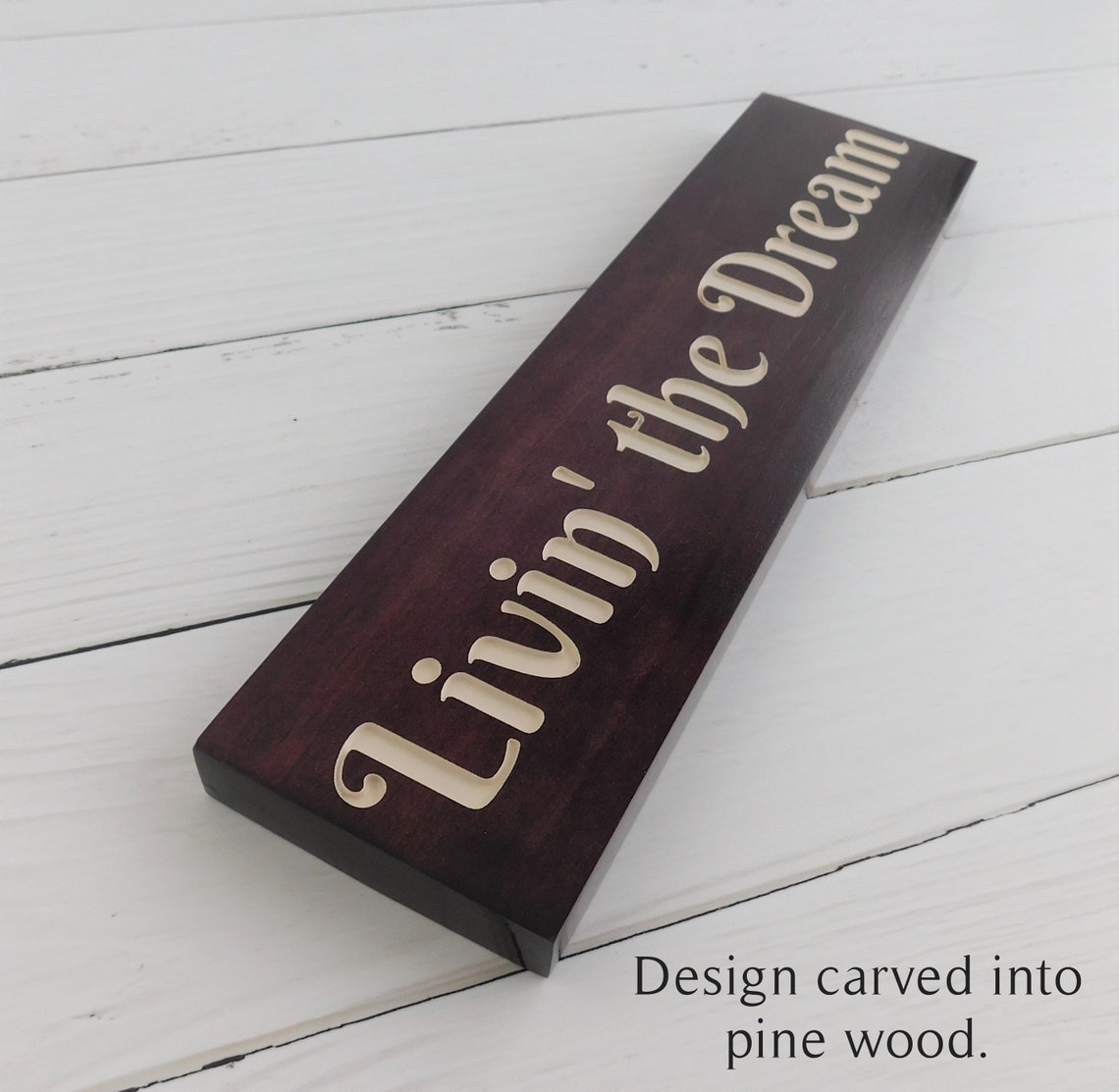 Livin' the Dream Sign Living the Dream Inspirational Home - Etsy