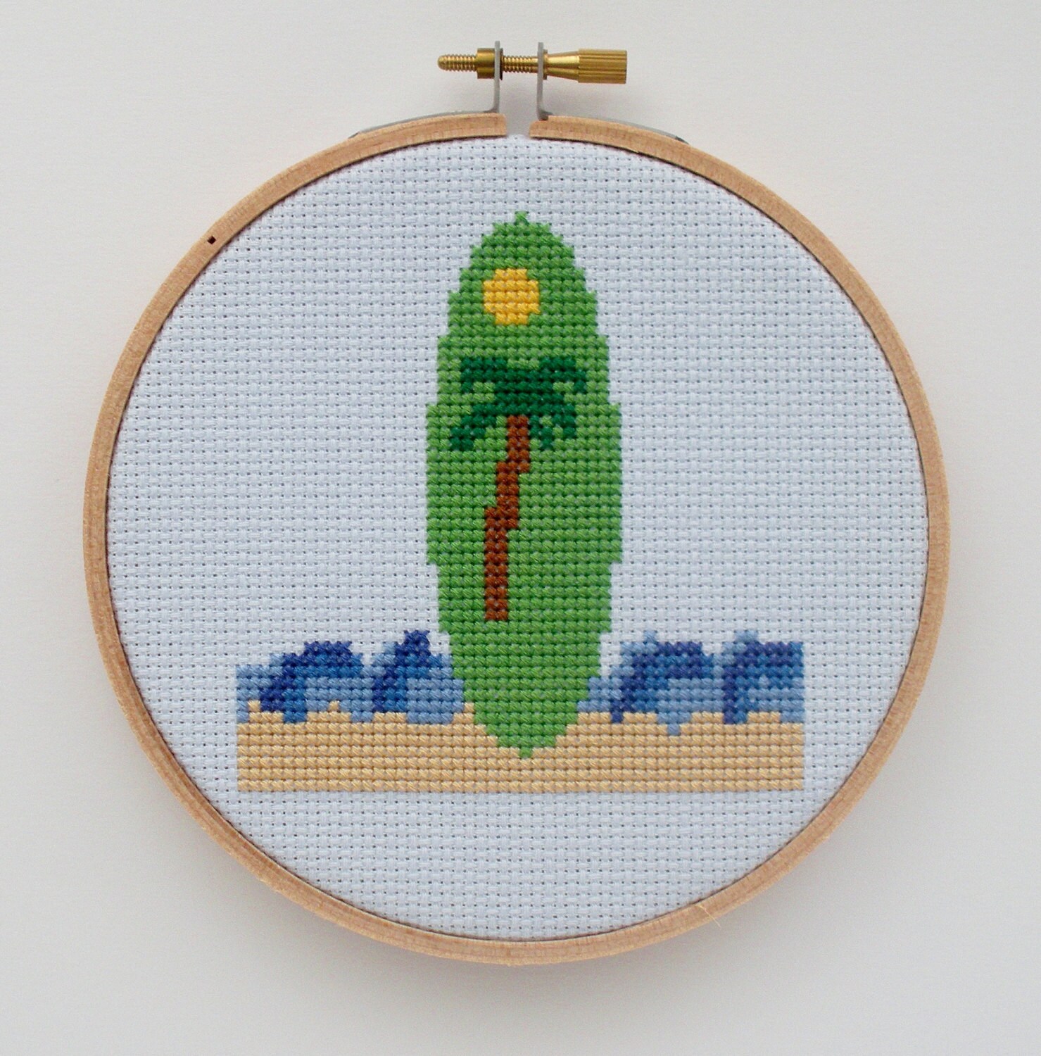 Beach Surfboard Cross Stitch Pattern, Summer Cross Stitch Chart, Cross ...