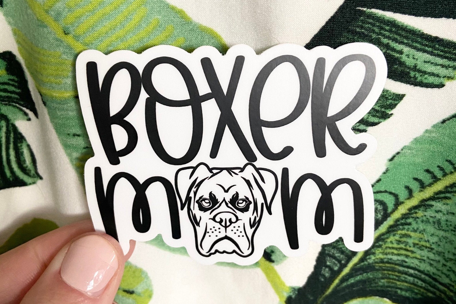 Boxer Dog Mom Sticker Boxer Mom sticker Dog sticker sticker | Etsy