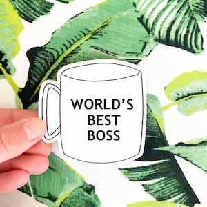 The Office Inspired Sticker, World’s Best Boss Sticker, World’s Best ...
