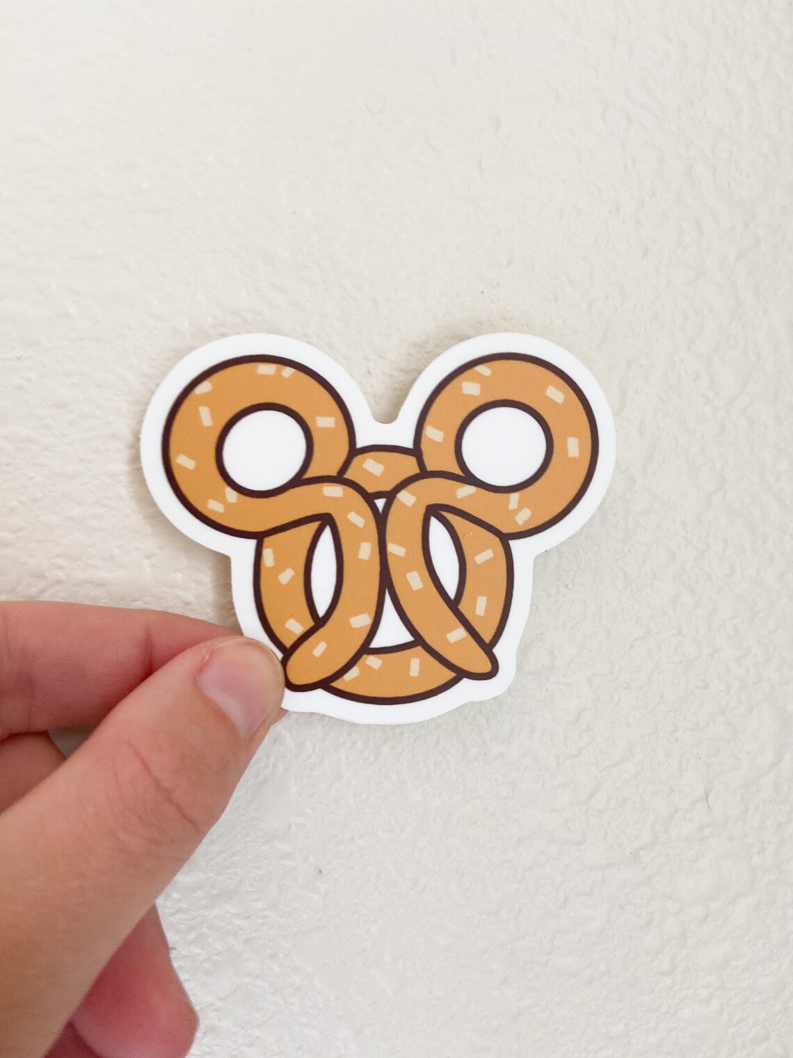 Mickey Pretzel Snack Sticker Mickey Pretzel Mickey Ears - Etsy